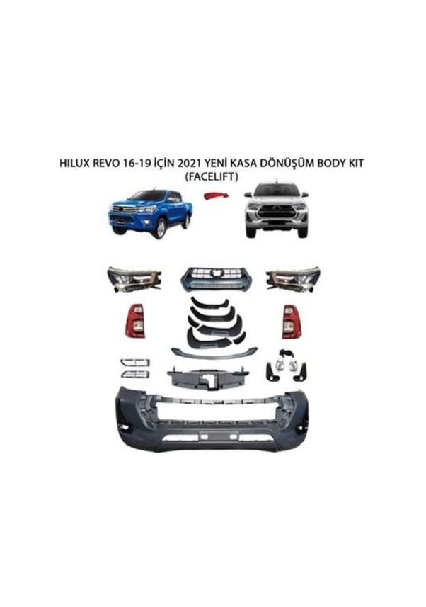 Toyota Hilux 2016-2020 İçin 2021 Yeni Kasa Dönüşüm Body Kit Facelift ...