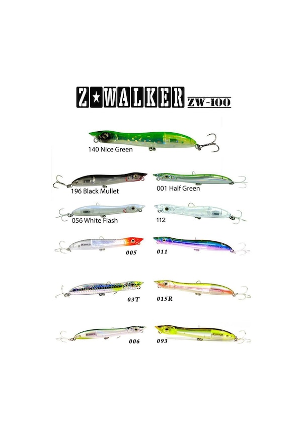 FUJIN Z-WALKER WHİTE FLASH 056 SU ÜSTÜ MAKET BALIK '+01 Fiyatları ve Özellikleri