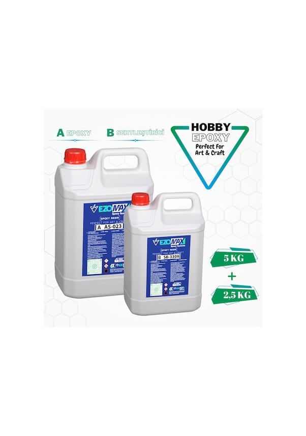 Ultra Şeffaf Hızlı Hobby Epoxy Epoksi İnce Döküm Hobi Fast 7,5kg ...
