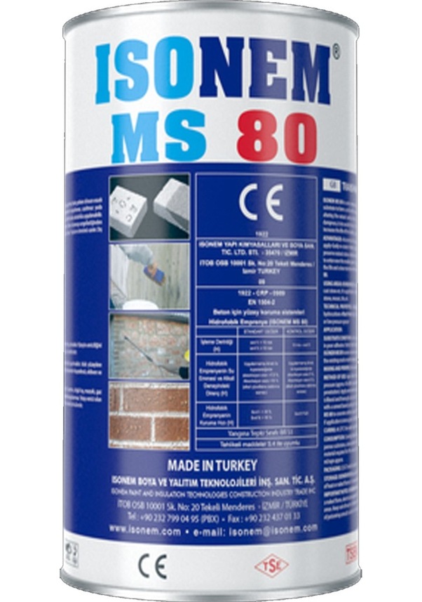 İsonem Ms 80 Dış Cephe Şeffaf Su Yalıtımı 3.5 L 0001 Beyaz Fiyatları ve Özellikleri