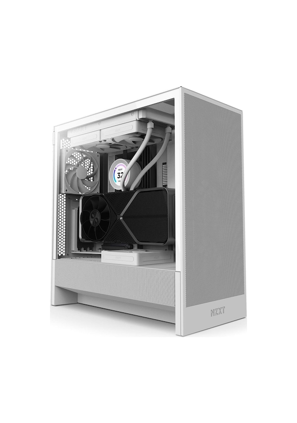 Nzxt H5 Flow 2024 CC-H52FW-01 2 Fanlı Atx Beyaz Bilgisayar Kasası ...
