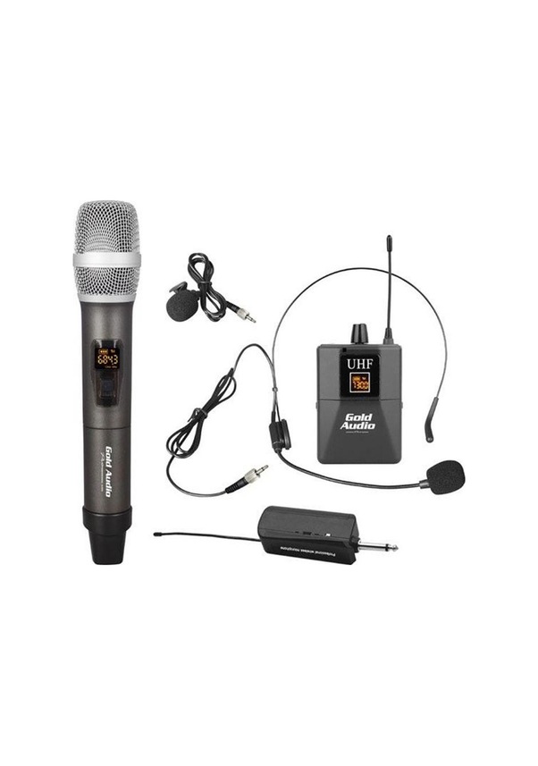 Gold Audio Gx-832ey Kablosuz Uhf El Yaka Telsiz Mikrofon Gri - Siyah Fiyatları ve Özellikleri