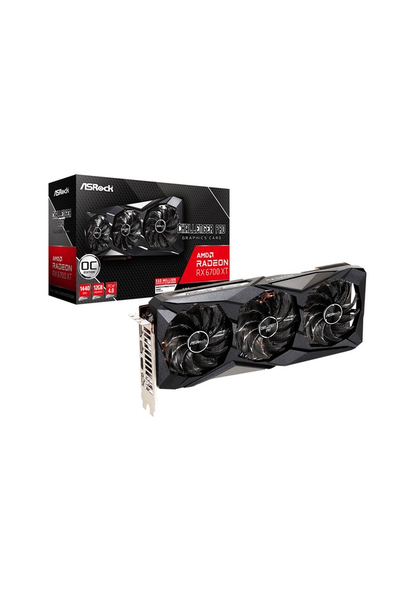 Asrock AMD Radeon RX 6700 XT Challenger Pro OC 12 GB GDDR6 192 Bit ...