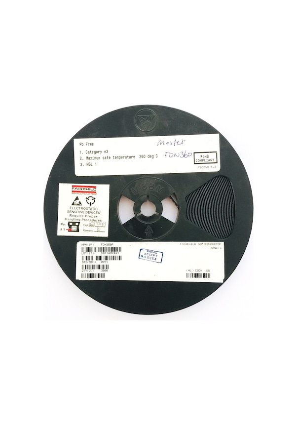 FDN360P SMD Mosfet Kasetli Makara - 50 adet Fiyatları ve Özellikleri