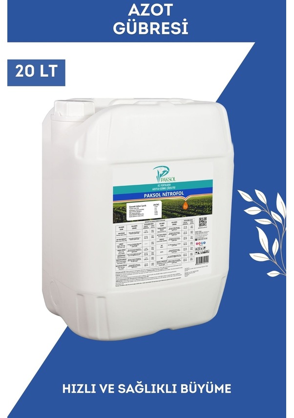Paksol Nitrofol Azotlu Sıvı Gübre 20 Litre 20 Litre Fiyatları ve ...