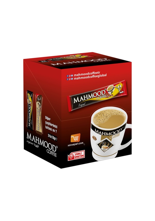 Mahmood Coffee 3'ü 1 Arada Hazır Kahve 24 Adet x 18 G Fiyatları ve ...