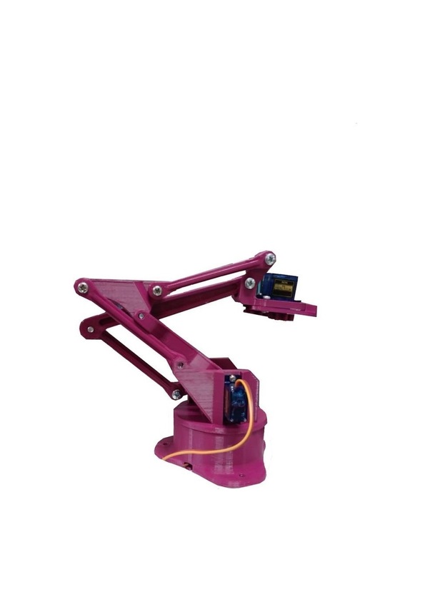 Arduino Robot Kol Kiti 3d Baskı Birleşmiş Halde Robot Kol - Mor ...