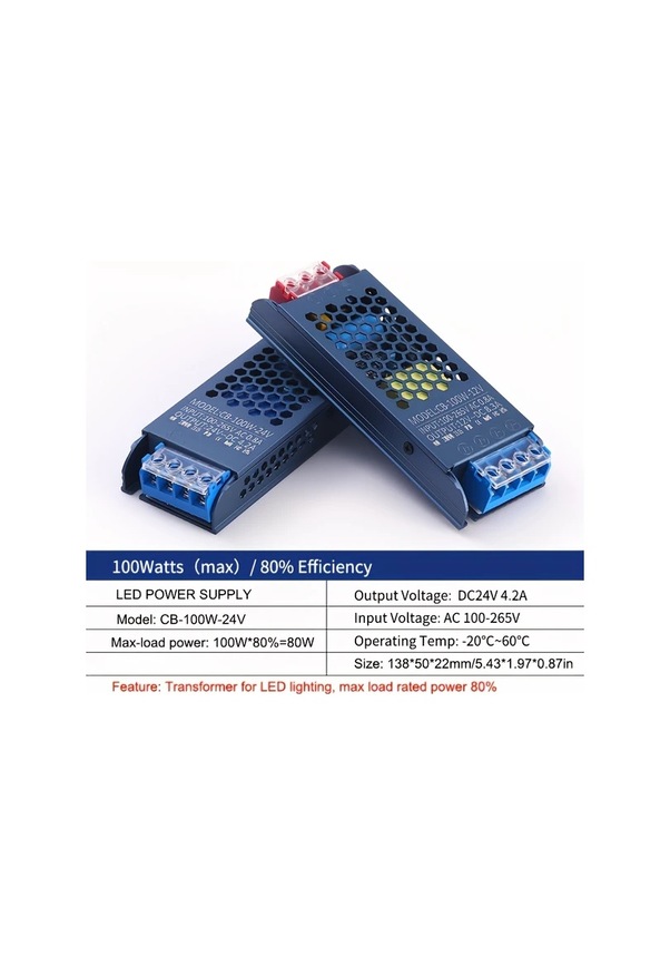 Wangxi Cb 100w 24v Trafo Led Şerit Işık 110v 220v Ac 12v 24v Dc 60w ...