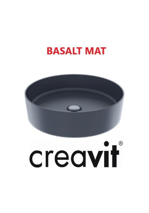 Creavit Loop 45 CM Set Üstü Çanak Lavabo Basalt Mat Lp145 Lacivert ...