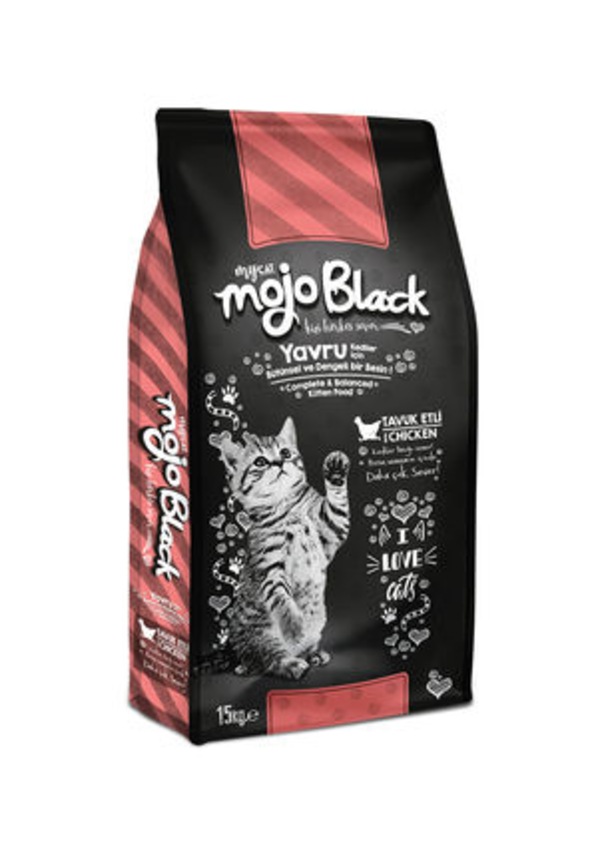Mojo Black Tavuk Etli Yavru Kedi Maması 15 KG Fiyatları ve Özellikleri