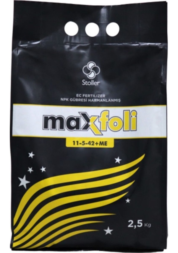 Stoller Max Foli 11-5-42 Te 2,5 Kg Potasyum Ağırlıklı Toz Gübre Karışımı Gelişim Arttırma,verim ...
