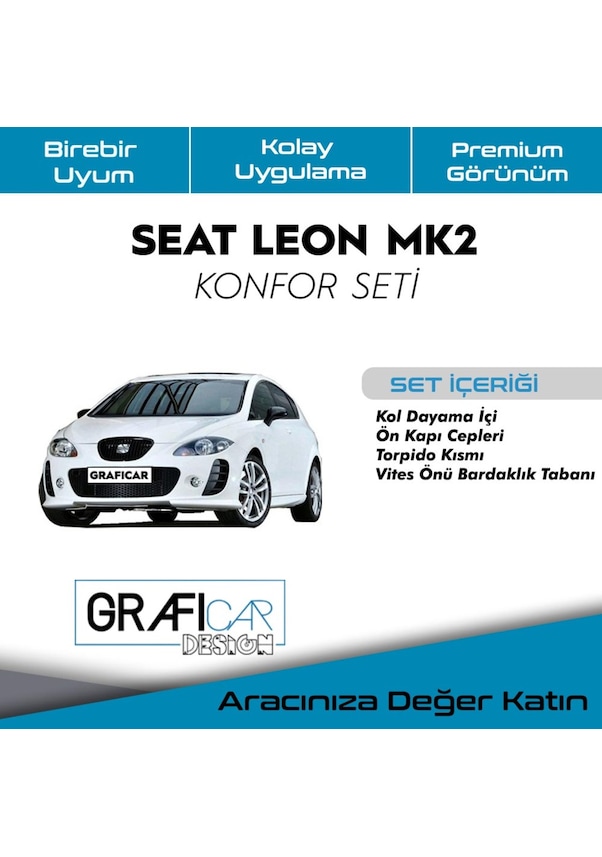 Seat Leon Mk2 Konfor Seti -Araç Içi Ses Giderici Kumaş Kaplama ...