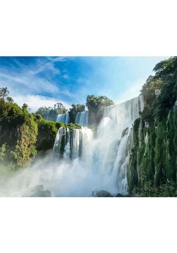 Elmas Boyama Manzara Elmas Nakış Kiti İğne Elmas Boyama Tam Matkap Yeni Gelenler 50 60cm ...