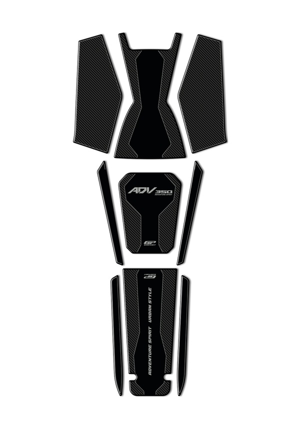 GP Kompozit Honda ADV 350 2023-2025 Uyumlu Tank Pad Seti Karbon ...