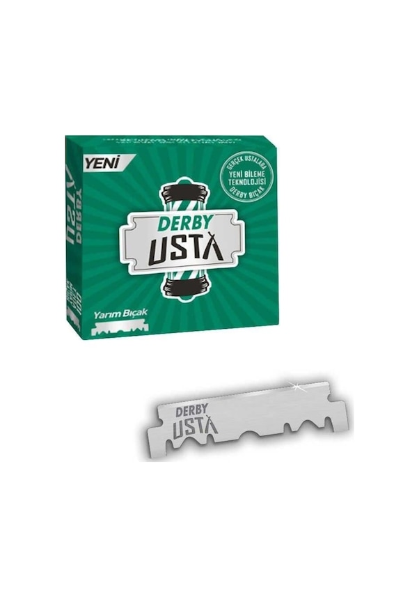 Derby Profesyonel Yarım Jilet Berber Ustura Traş Bıçağı 100 Adet ...