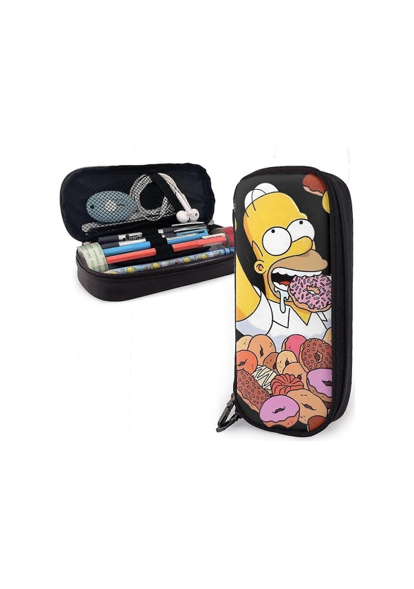 Simpsons Homer Ve Donutları Deri Kalem Kutusu Kalem Kutusu Kırtasiye ...