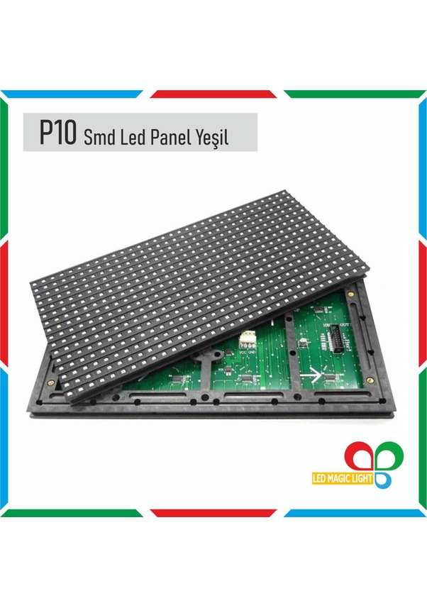 P10 Smd Led Panel Yeşil - 16X32 Cm Fiyatları ve Özellikleri