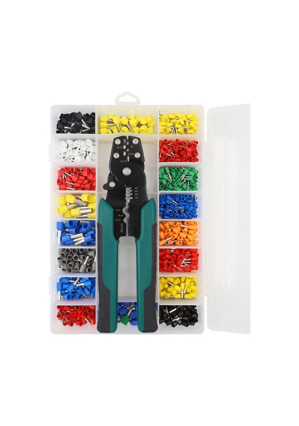 Crimper Alet Takımı Crimp Ferrule 18 Tip 960 Adet İzoleli Kablo ...