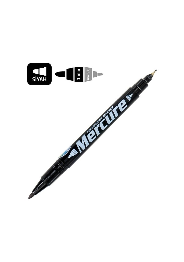 Mercure Mc-107-s Permanent Asetat Çift Taraflı Cd Kalemi Siyah Siyah ...
