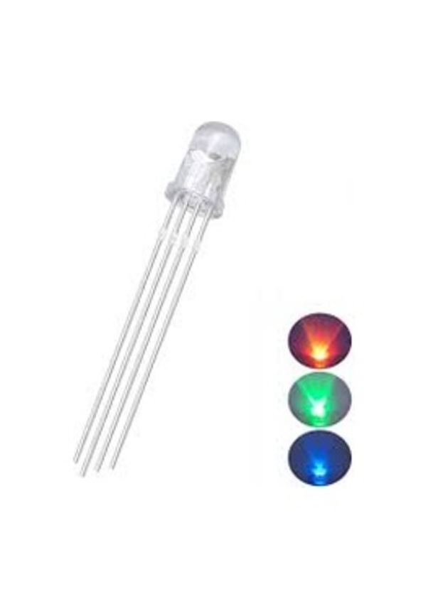 10 Adet 5Mm 4 Pin Rgb Led Flash Kırmızı Yeşil Mavi Şeffaf Led Fiyatları ...