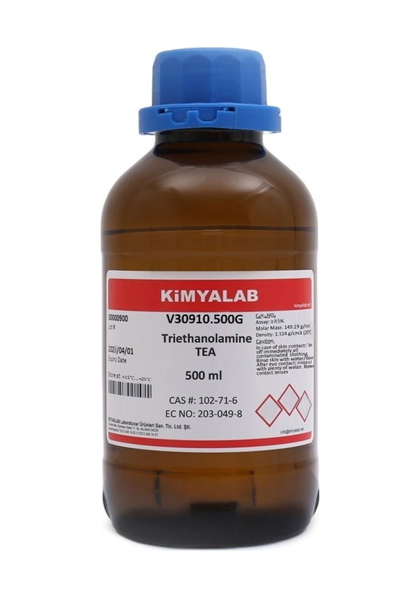 Kimyalab Trietanolamin ≥ 99% TEA Triethanolamine 500 ML Fiyatları ve ...