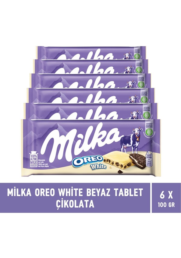 Milka Oreo White Beyaz Tablet Çikolata 6 x 100 G Fiyatları ve Özellikleri