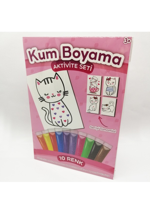 Kalpli Kedi Kum Boyama Aktivite Seti Fiyatları ve Özellikleri