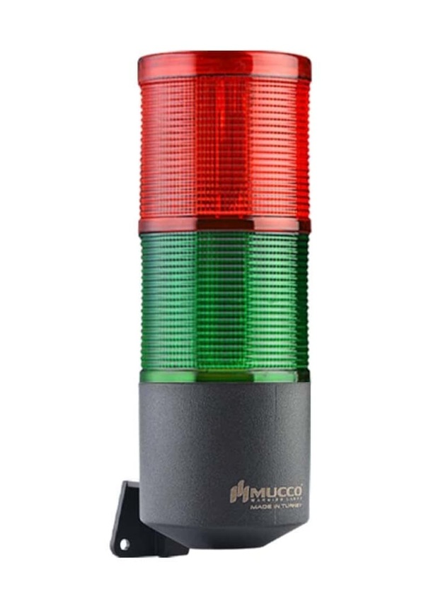 Mucco 2 Katlı Kuru Kontak Işıklı Kornalar Flaşör-Sabit-Buzzer-12-24V Ac ...