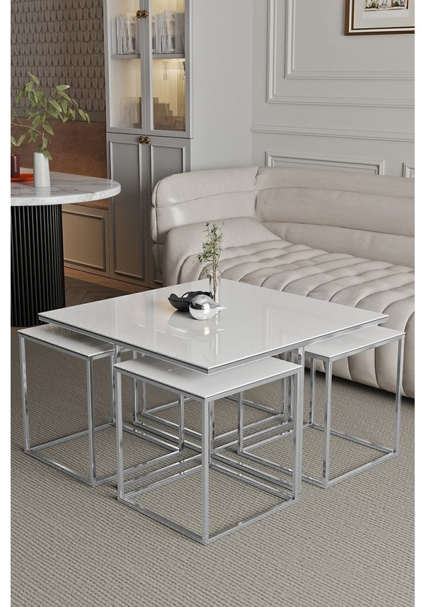 Florit Mobilya Modern Orta Sehpa,zigon Sehpa,4+1 Sehpa,pizza Sehpa,gold ...