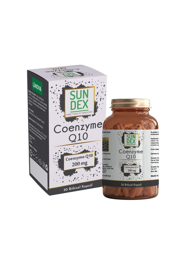 Sundex Koenzim Q10 200 Mg 30 Bitkisel Kapsül Fiyatları ve Özellikleri