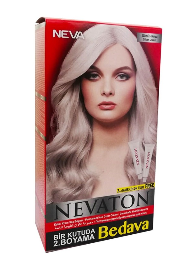 Nevaton Set Saç Boyası Bir Kutuda 2 Boyama Gümüş Rüya Fiyatları ve ...