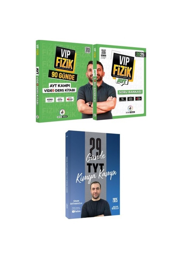 2025 Tyt 29 Günde Kimya Kampı Sinan İhtiyaroğlu+ Vip Fizik 90 Günde Ayt Kamp Set Fiyatları ve ...