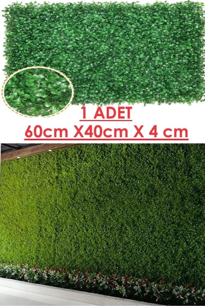 Botanik Dikey Bahçe Peyzaj Dekoratif Yapay Bitki Duvar Kaplama Panel ...