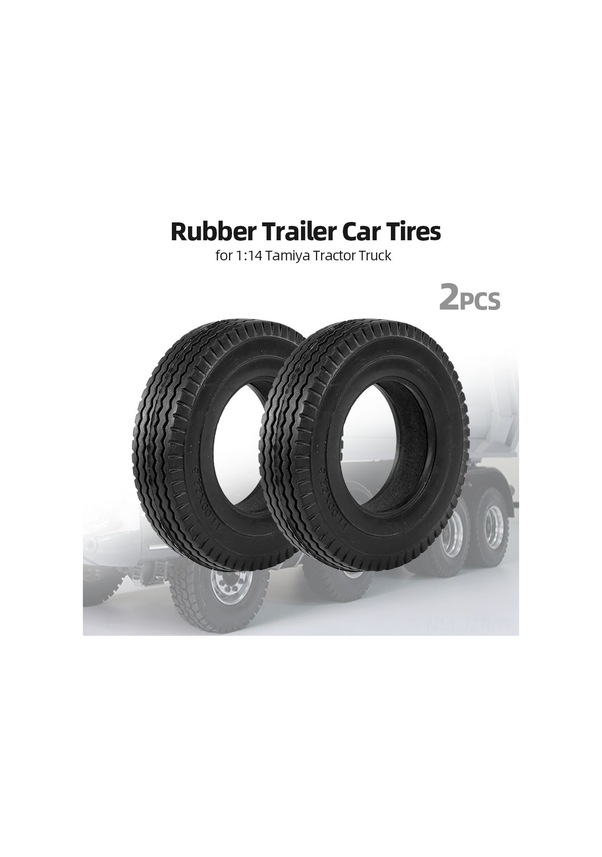 Geeroyoo 1:14 Tamiya Rc Çekici Kamyon İçin 2 Adet Dişli Lastik Tekerlek ...