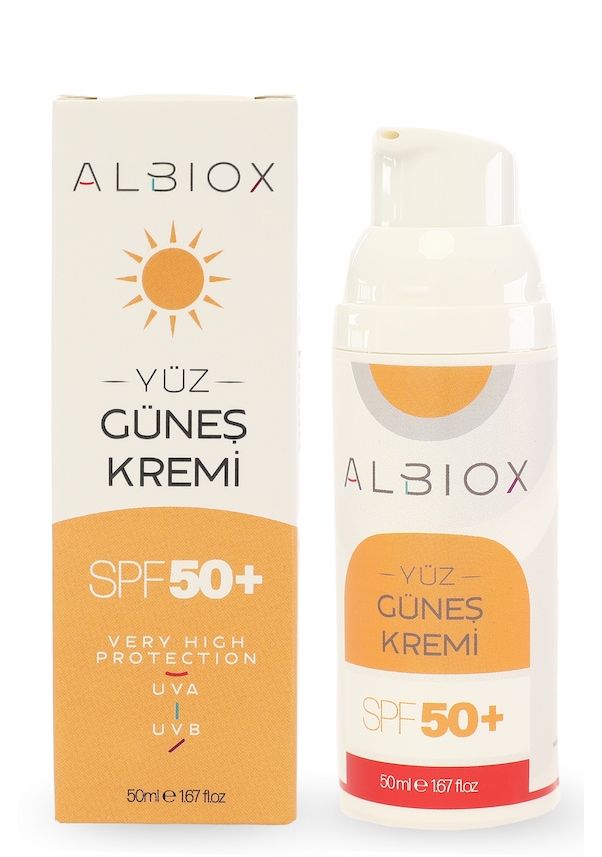 Albiox Yüz Güneş Kremi SPF50+ 50 ML Fiyatları ve Özellikleri