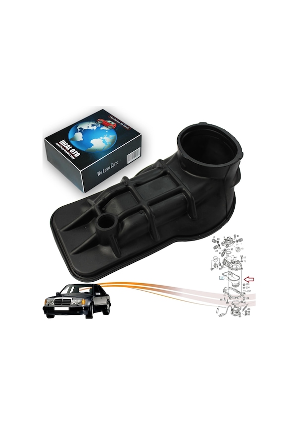 Mercedes W124 M102 Motor İçin 1 Adet Ördek Lastiği / Enjeksiyonlu Hava ...