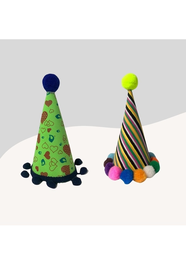 Miçiko Kediler Ve Küçük Irk Köpekler İçin 2li Parti Şapkası Ps20 El ...