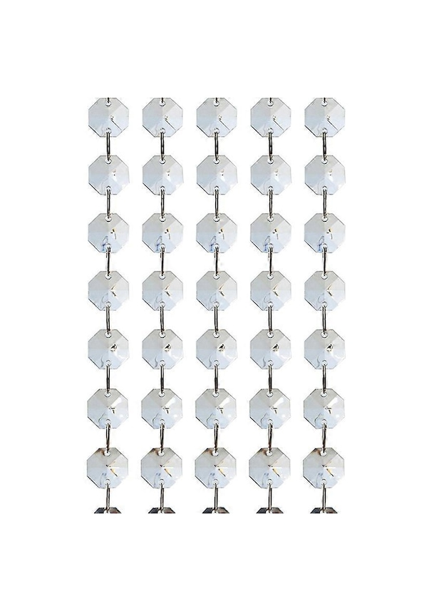 Boncuk Perde Modern Stil Zarif İşçilik Çekici Şeffaf Çelenk Asılı ...