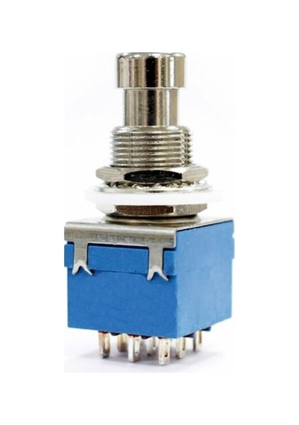 3PDT On/On/Off 3lü Anahtar AC 250V 3A 9 Pin Switch Anlık Basmalı ...