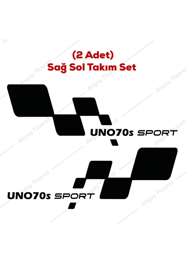 Fiat Uno 70S Sticker Uno 70S Kapı Altı Sticker Fiat Oto Sticker Beyaz ...