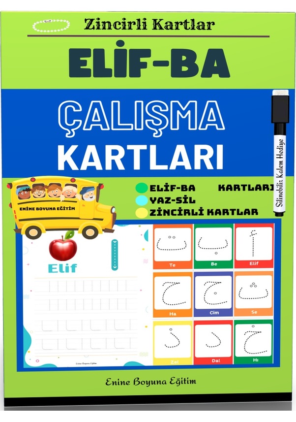 Elif Ba Çalışma Kartları Fiyatları ve Özellikleri