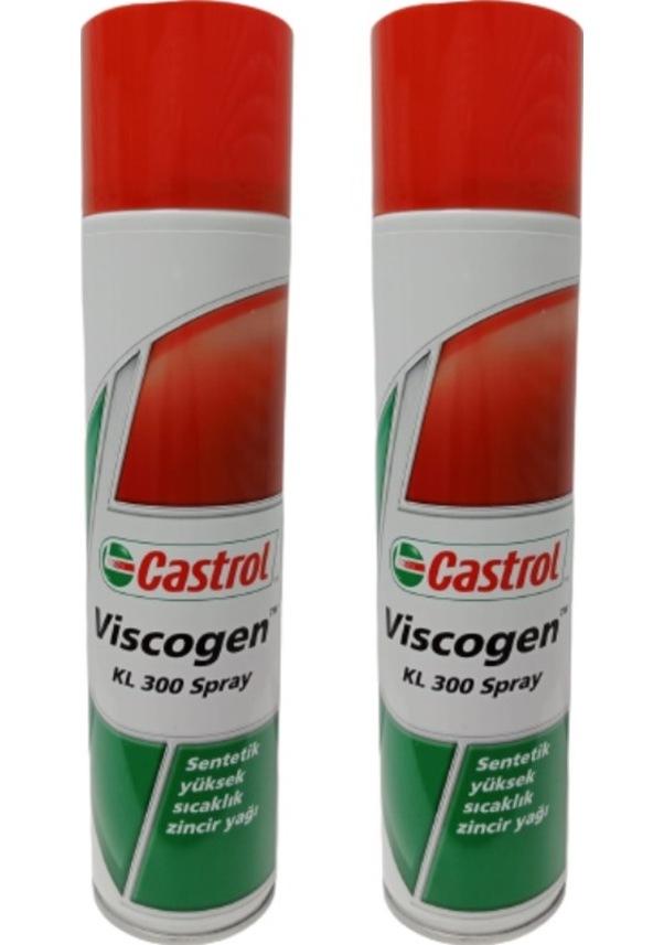 Castrol Viscogen Kl 300 Zincir Yağlama Sprey 400 Ml 2Lİ SET Fiyatları ...