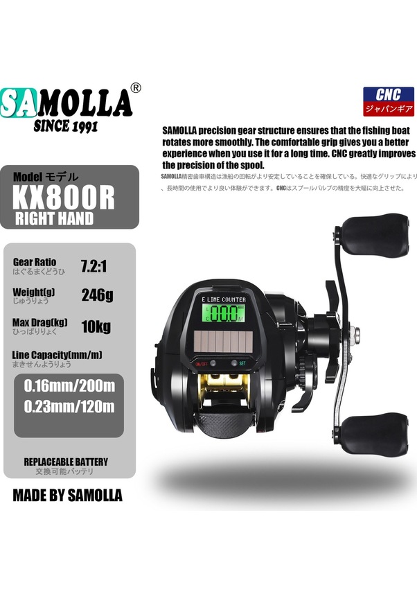 Samolla Yeni Güneş Enerjili Dijital Su Damlası Olta Makinesi Sağ El 001 ...