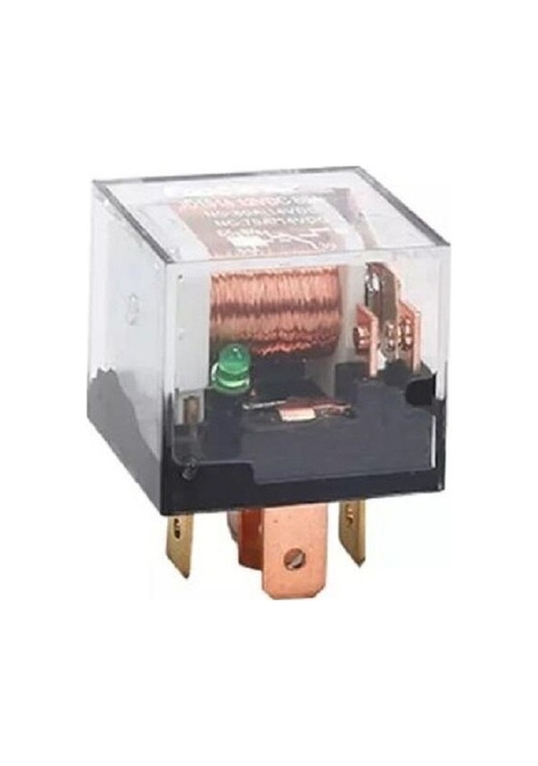 İnwells Şeffaf Mini Ledli Röle Su Geçirmez 5 Uçlu 12v 40 Amper 10 Adet ...