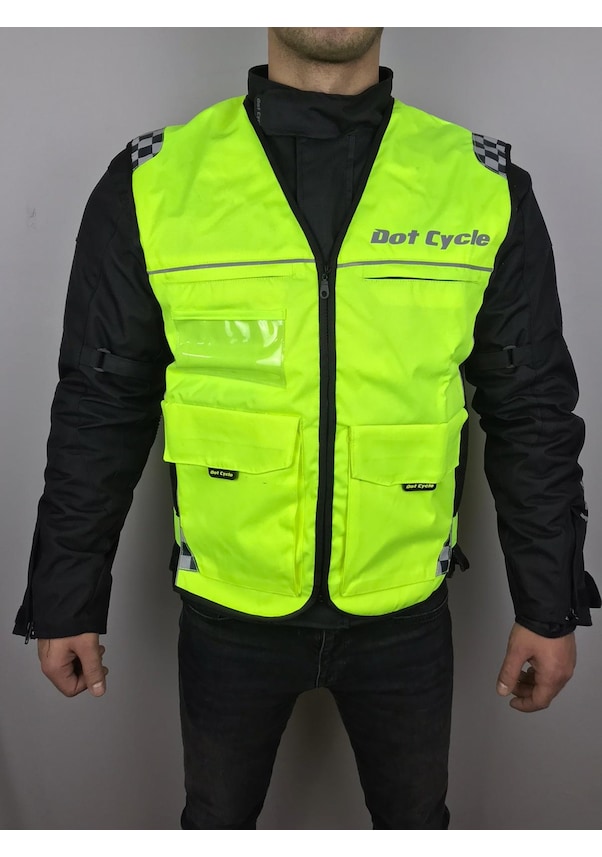 Dot Cycle Neon Sarı Motorsiklet Yeleği S Fiyatları ve Özellikleri