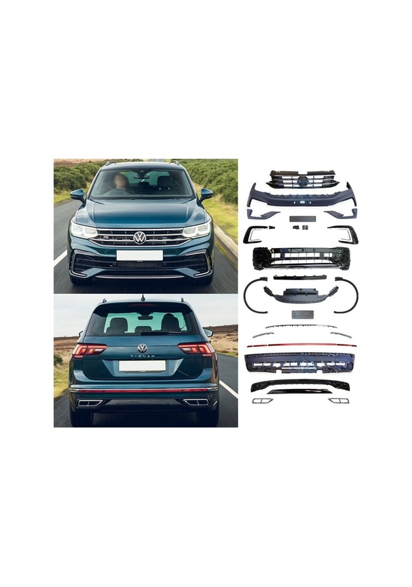 Autogp Vw Tiguan Body Kit Tampon Seti R-line Komple 2022+ Sm-vwtg ...