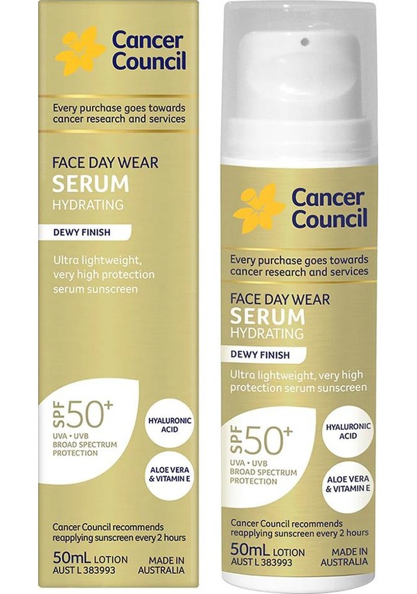 Cancer Council Spf50+ Face Day Wear Serum Hydrating Dewy Finish Yüz ...