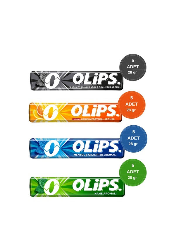Olips Stick Karışık Şeker Paketi 28gr - 20 Adet Fiyatları ve Özellikleri