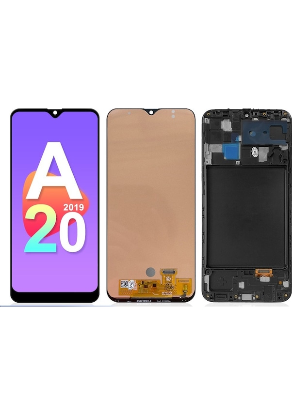 Samsung Galaxy A20 A205f Lcd Ekran Dokunmatik Çıtalı Siyah Fiyatları ve ...