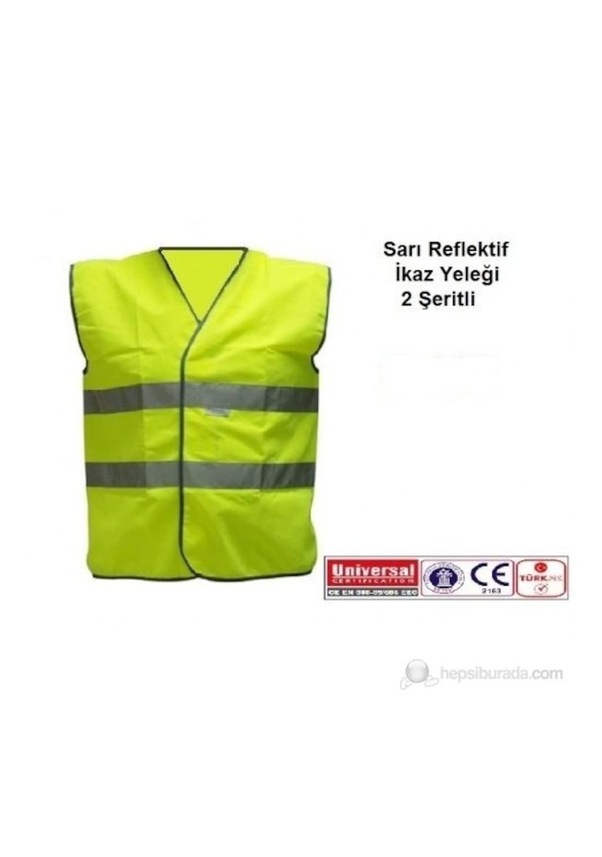 Reflektörlü Yelek - Ikaz Yeleği (Sarı) Fiyatları ve Özellikleri